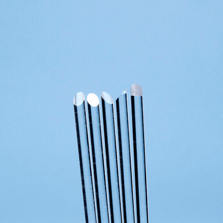 Quartz Angled Light Guiding Rods | Fused Silica Light Redirection